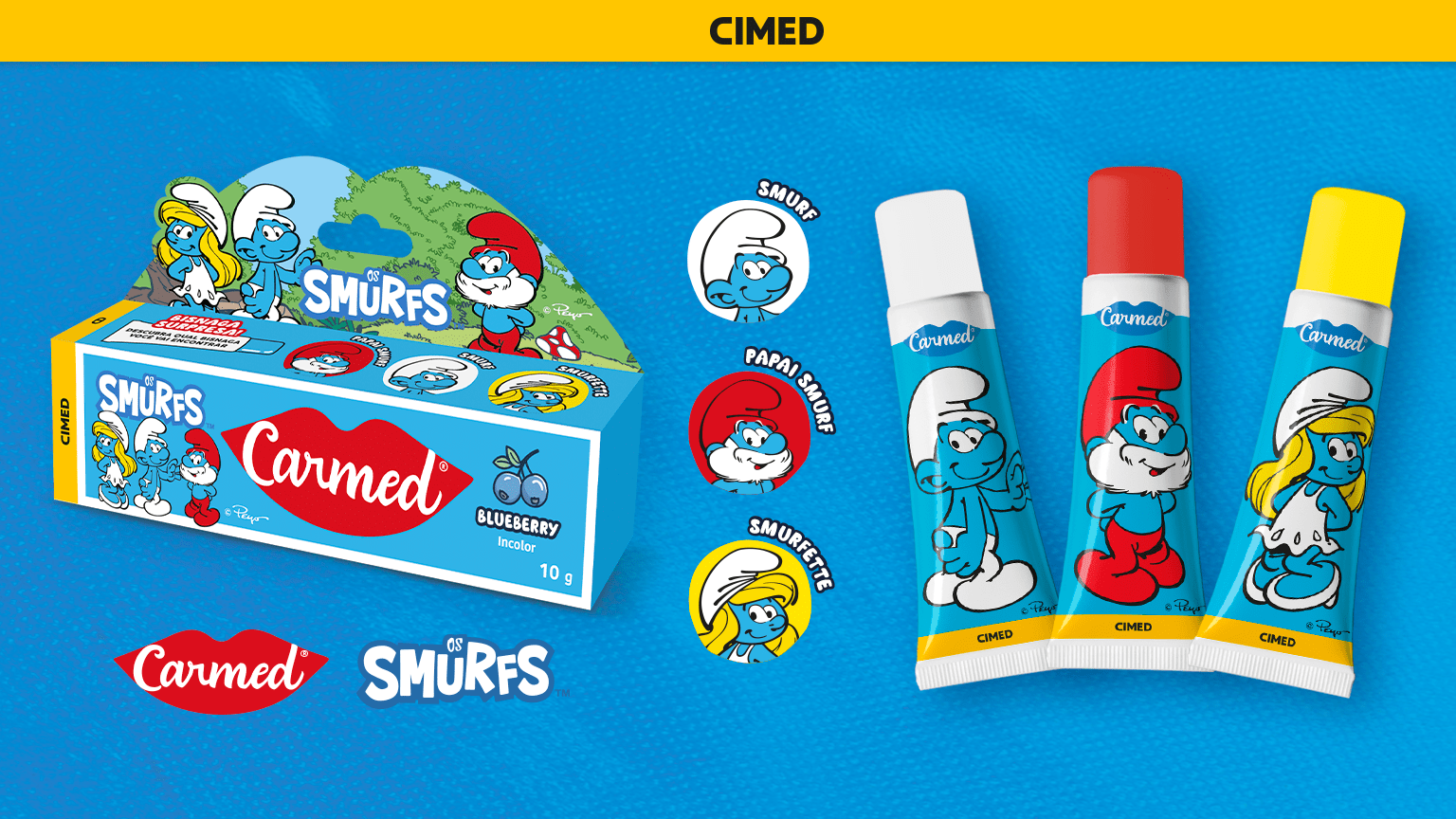 Carmed Smurfs: Conheça o hidratante labial sabor blueberry - Blog ...